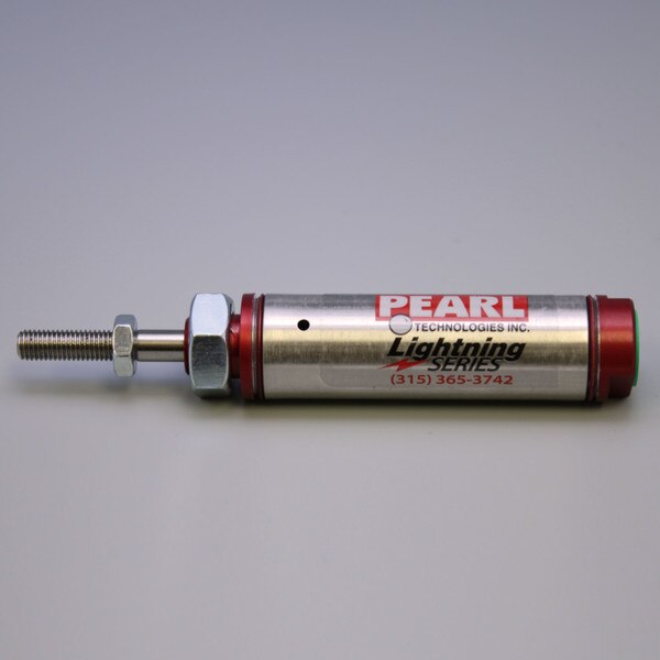 Air Cylinder, 3/4" Bore x 1" Stroke, Spring Return, Rotate, Blow-thru